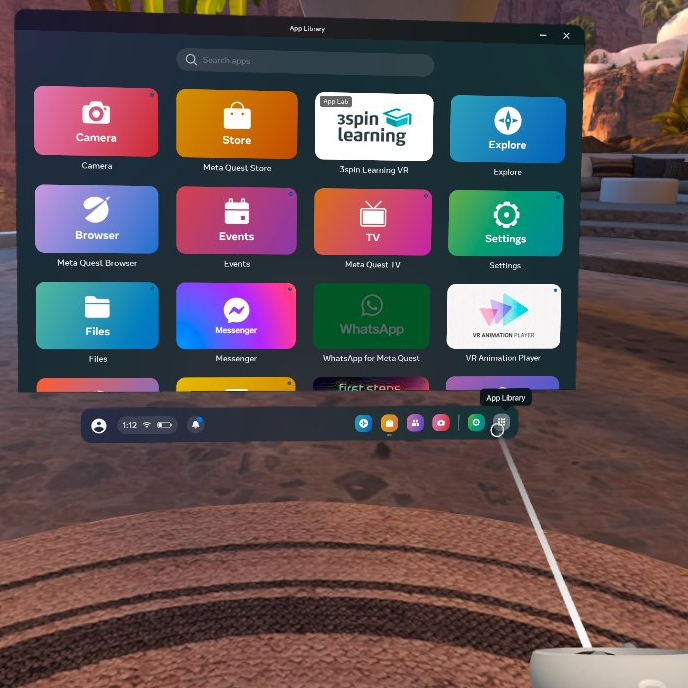Die 3spin Learning App starten und sich anmelden